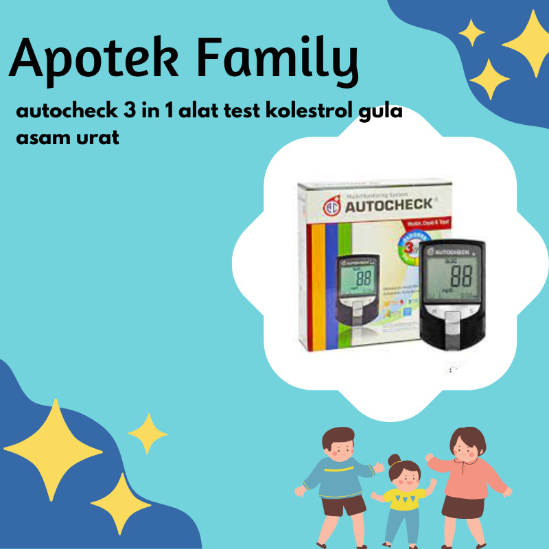 Jual autocheck 3 in 1 alat test kolestrol gula asam urat | Shopee Indonesia