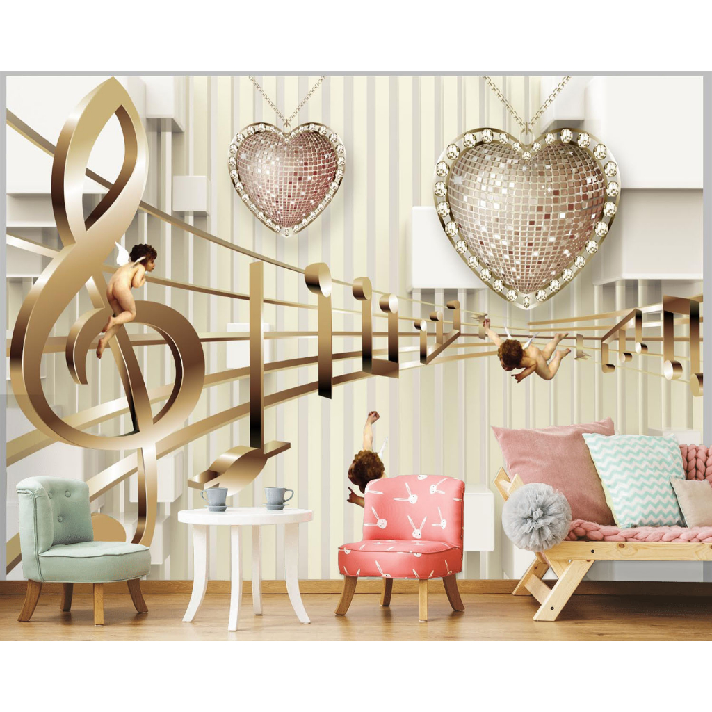 Jual Wallpaper Dinding Custom 3D Premium - Tema Music/Band/Audio ...