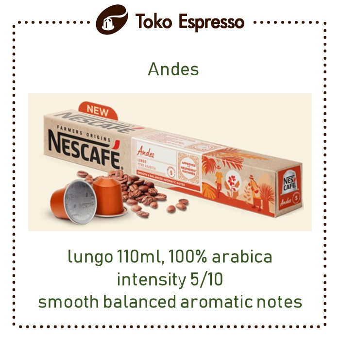 Jual Kopi Coffee Capsule Nescafe Farmers Origin for Nespresso® Machines ...