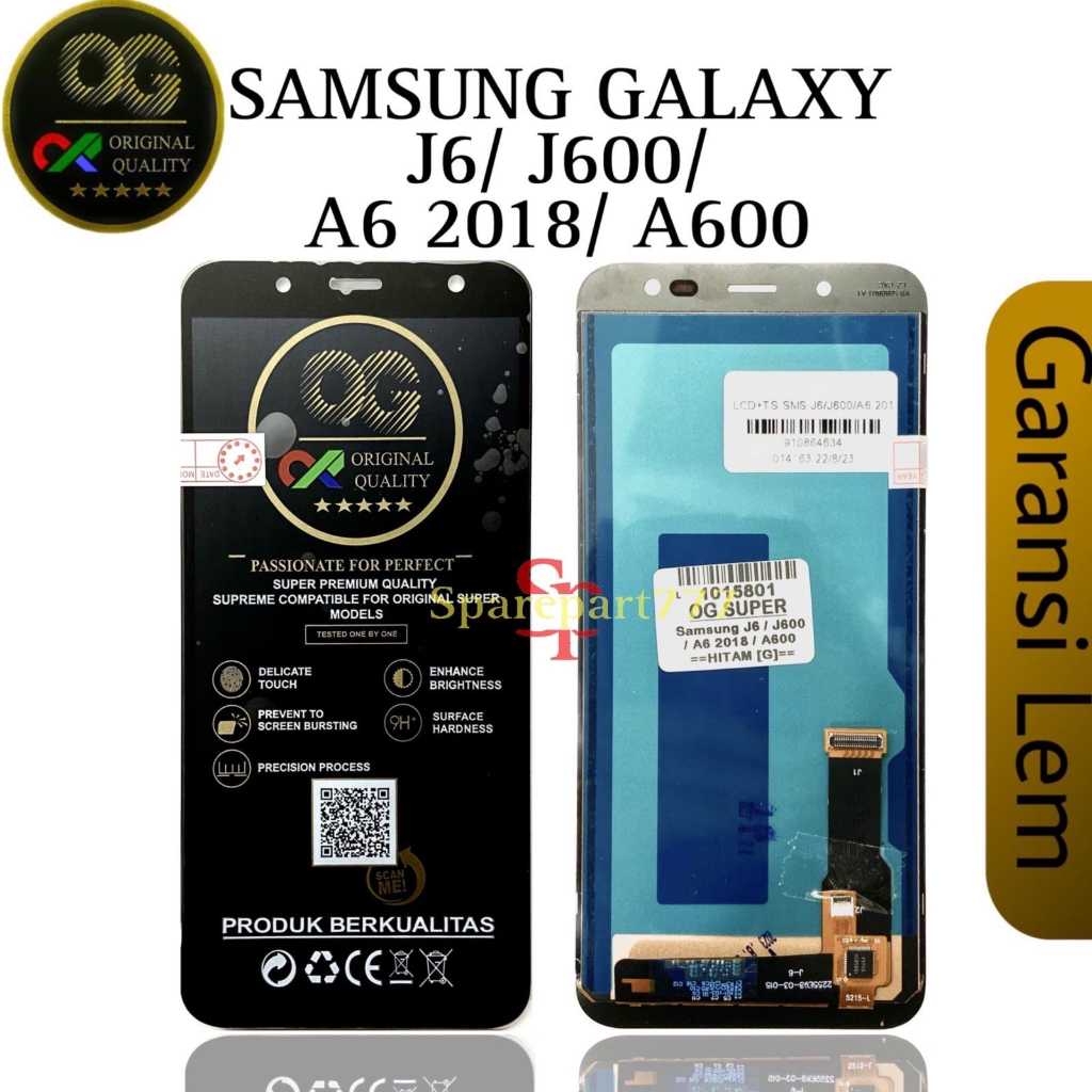 Jual ORIGINAL SUPER OG - LCD Touchscreen Samsung Galaxy J6 / J600 / A6 2018 / A600 - GARANSI LEM ...