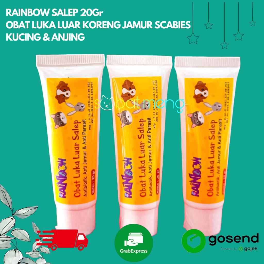 Jual RAINBOW SALEP 20G | OBAT LUKA LUAR KORENG JAMUR SCABIES KUCING ...