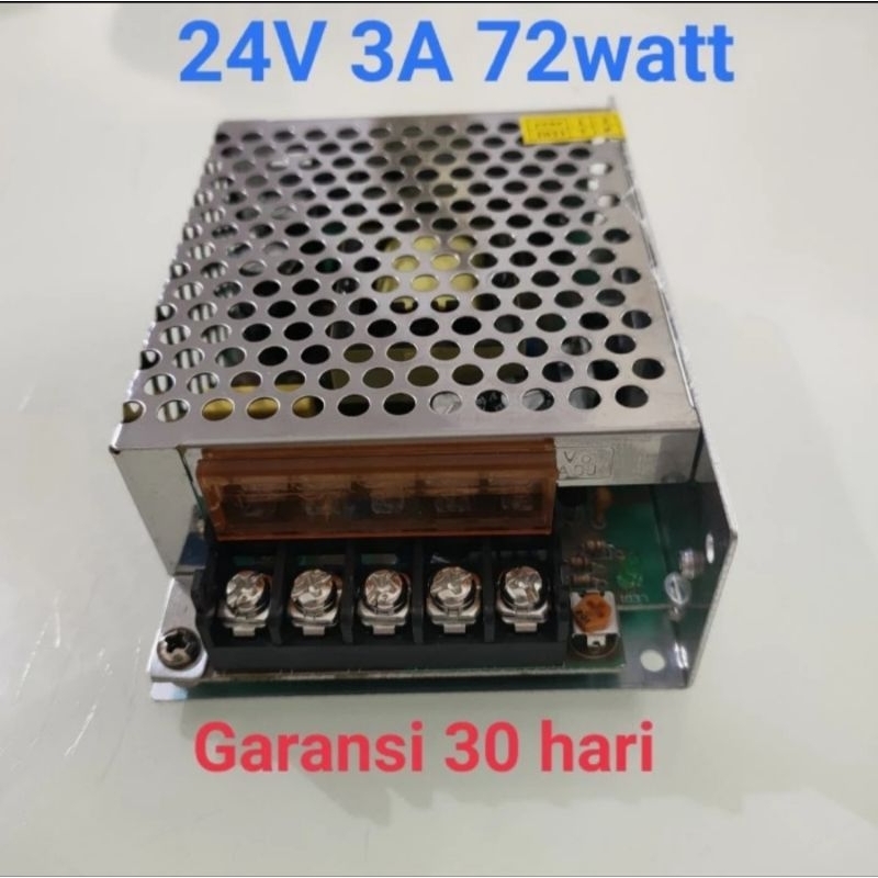 Jual Travo 24 Volt 3 Ampere(72Watt) Adaptor 24v 3A Power Supply | Shopee Indonesia