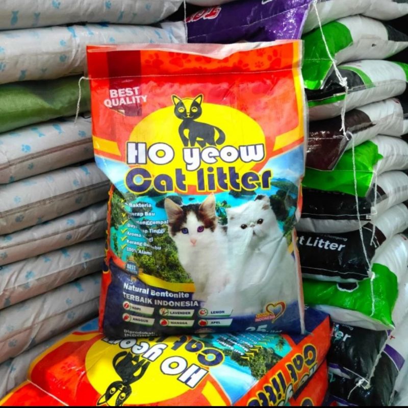 Jual Pasir Kucing HO YEOW Pasir wangi gumpal Cat Litter 25lt | Shopee ...