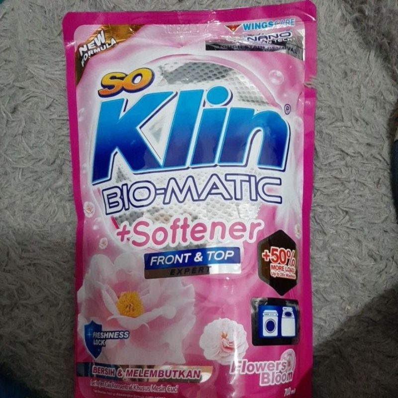 Jual soklin bio matic + softener front & top 700ml | Shopee Indonesia