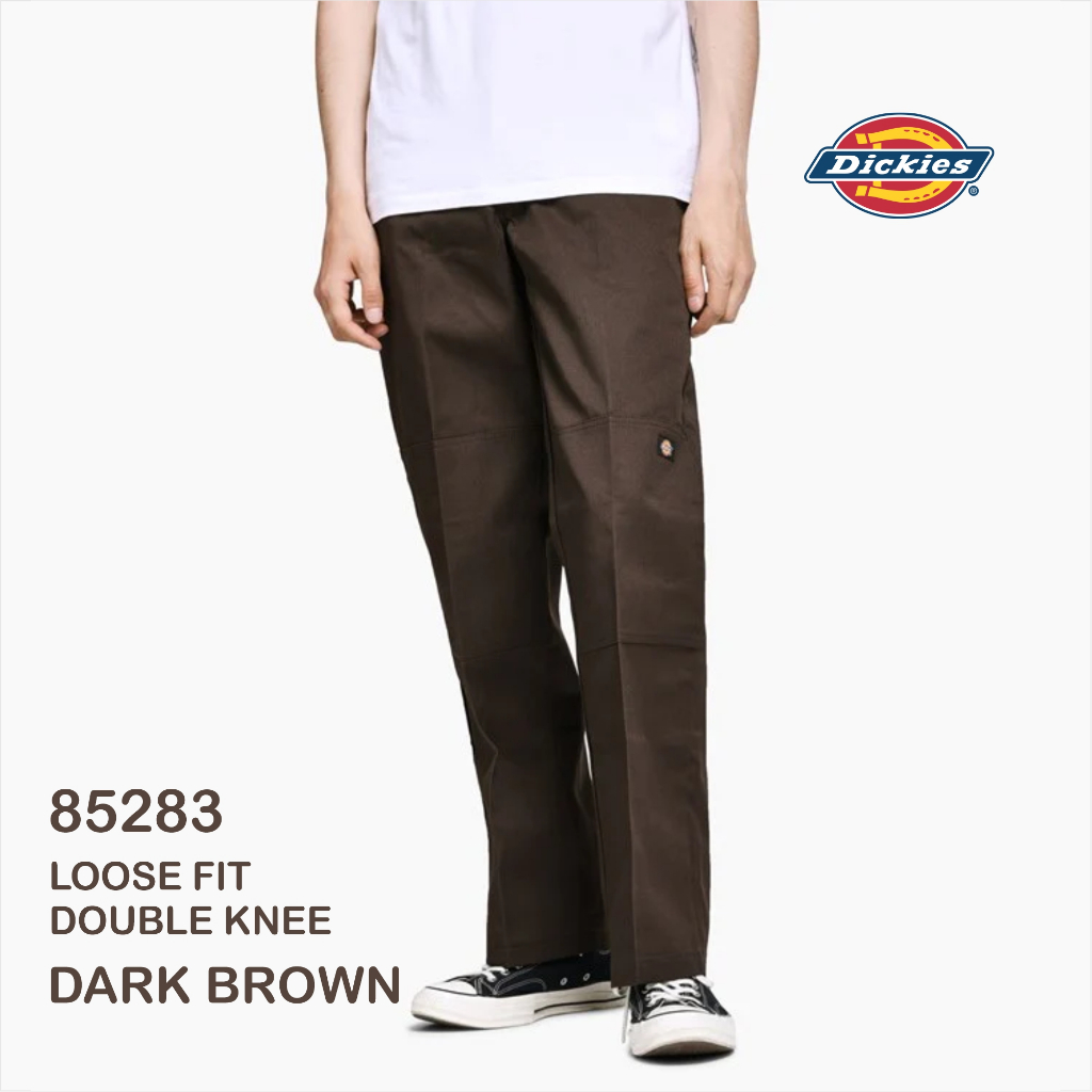 Jual Longpants DICKIES 85283 LOOSE FIT CELL POCKET DOUBLE KNEE Dark Brown Original | Shopee ...