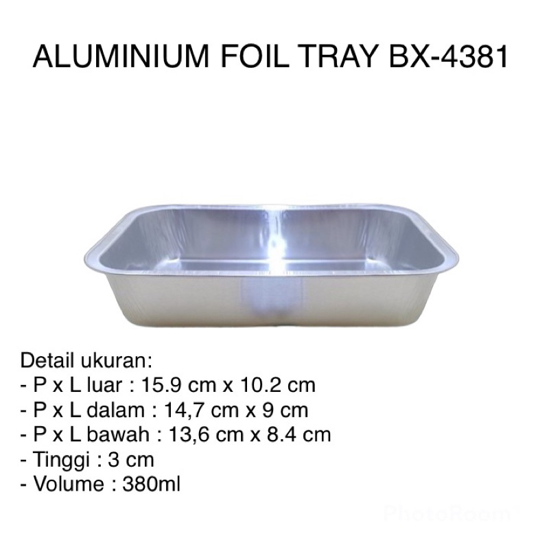 Jual ALUMINIUM TRAY BX-4381 ISI 100 PCS WADAHNYA AJA[ UNTUK DIMSUM ...