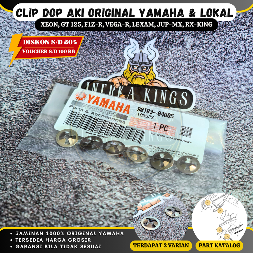 Jual Kancing Clip Klip Pin Dop Aki Bulat Rx King Rxk Original Yamaha ...