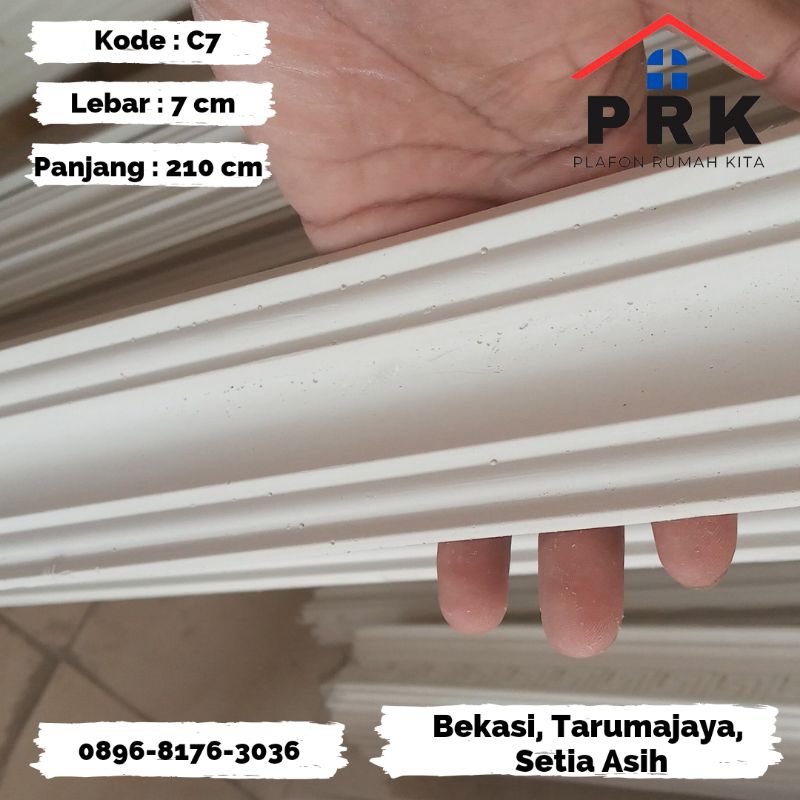 Jual Lis List Gypsum Gipsum Motif (MINIMALIS) Polos lebar 7cm Plafon ...