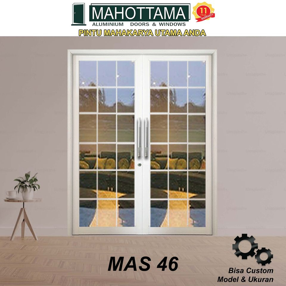 Jual Pintu Aluminium Rumah Utama Minimalis 174 x 215 Kupu Tarung Doors ...