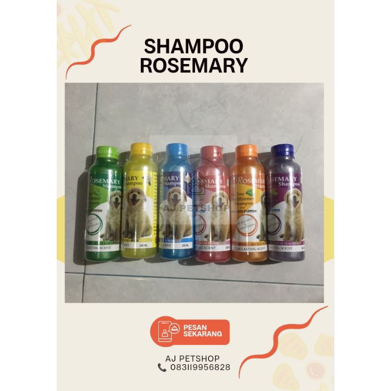 Jual SHAMPOO ANJING ROSEMARY | SHAMPOO DAN CONDITIONER ANJING | Shopee ...