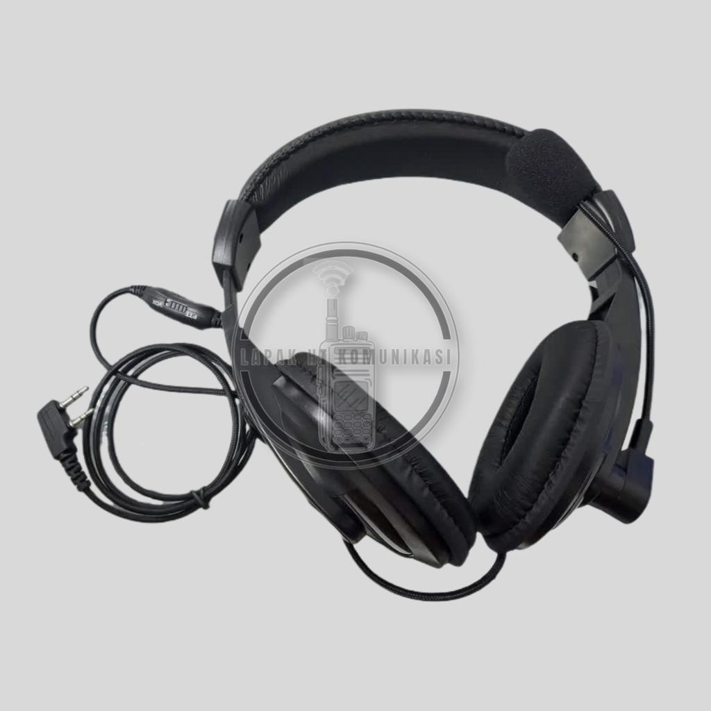 Jual Handsfree Handy Talky Bando Pilot Dual Speaker Headset | Shopee ...