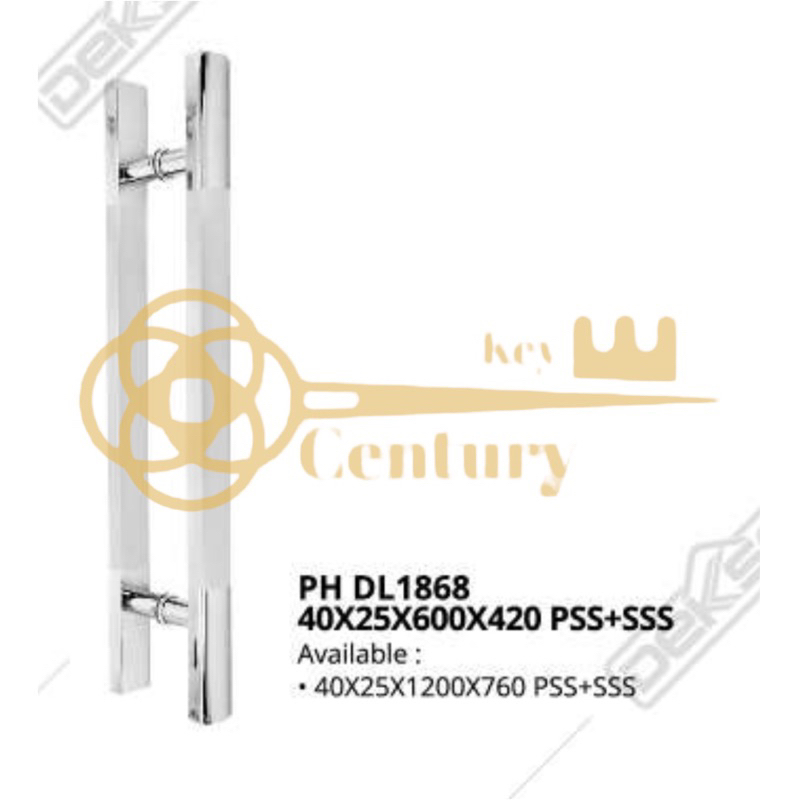 Jual Pull Handle Dekkson H PH DL 1868 40x25x1200 PSS+SSS | Shopee Indonesia