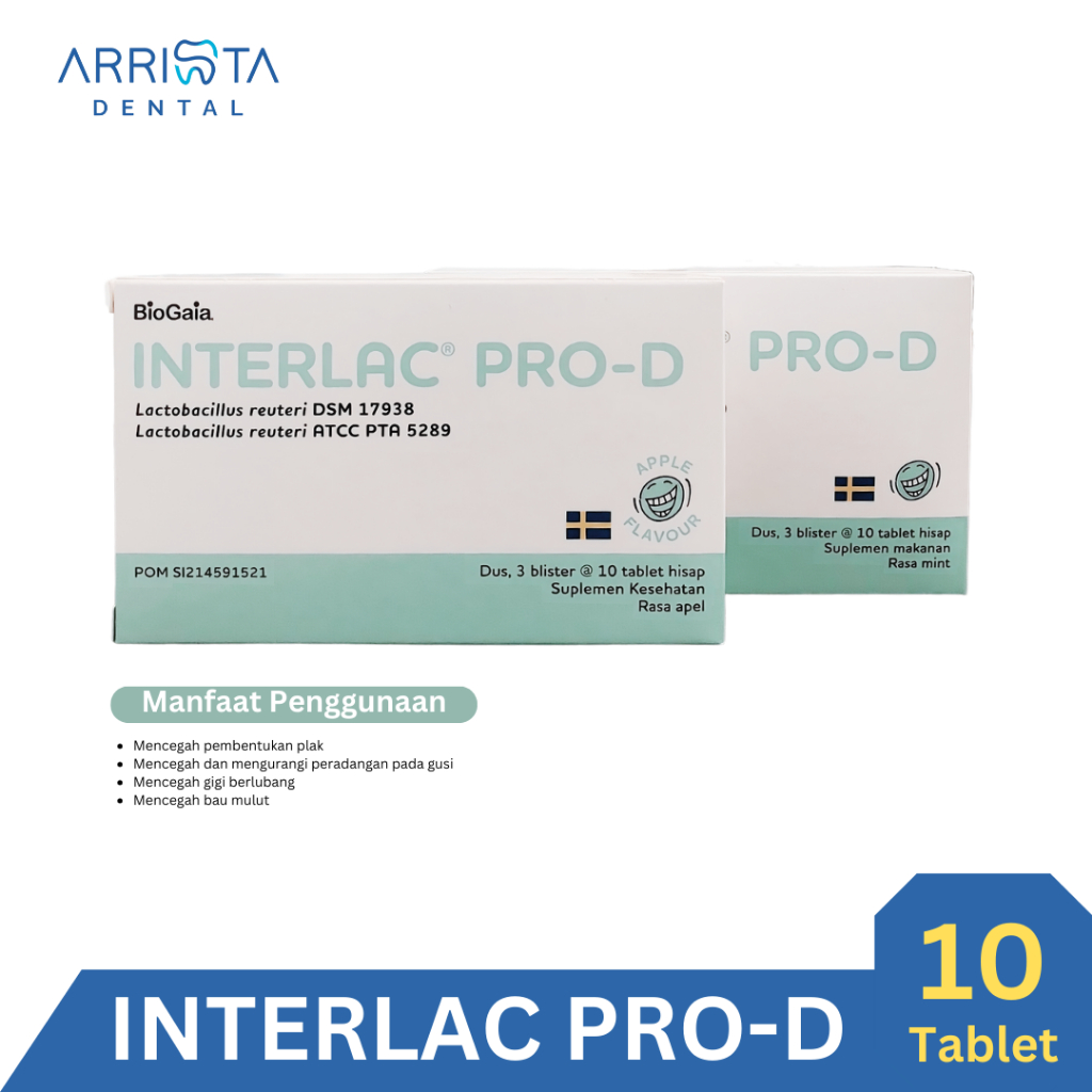 Jual INTERLAC PRO-D LOZENGES STRIP - INTERLAC PRO D TABLET HISAP ...