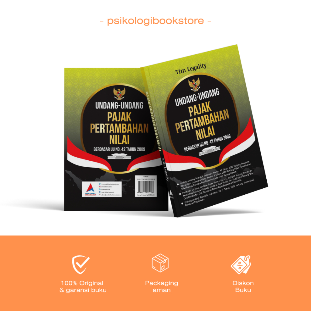 Jual Undang-Undang Pajak Pertambahan Nilai Berdasar UU No.42 Tahun 2009 ...