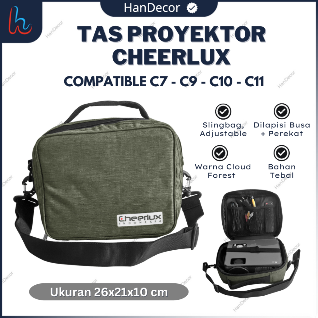 Jual Tas Proyektor Cheerlux C9 / Tas Proyektor Universal 26*21*11 cm ...