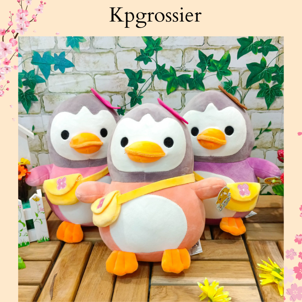 Jual Boneka Penguin Lucu Gemoy Soft Bawa Tas 23 cm | Shopee Indonesia