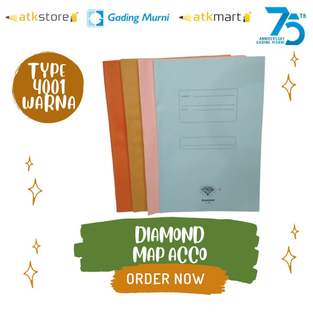 Jual DIAMOND MAP ACCO 4001 - Map Stofmap/Stopmap Kertas Acco Folio Diamond 4001 | Shopee Indonesia