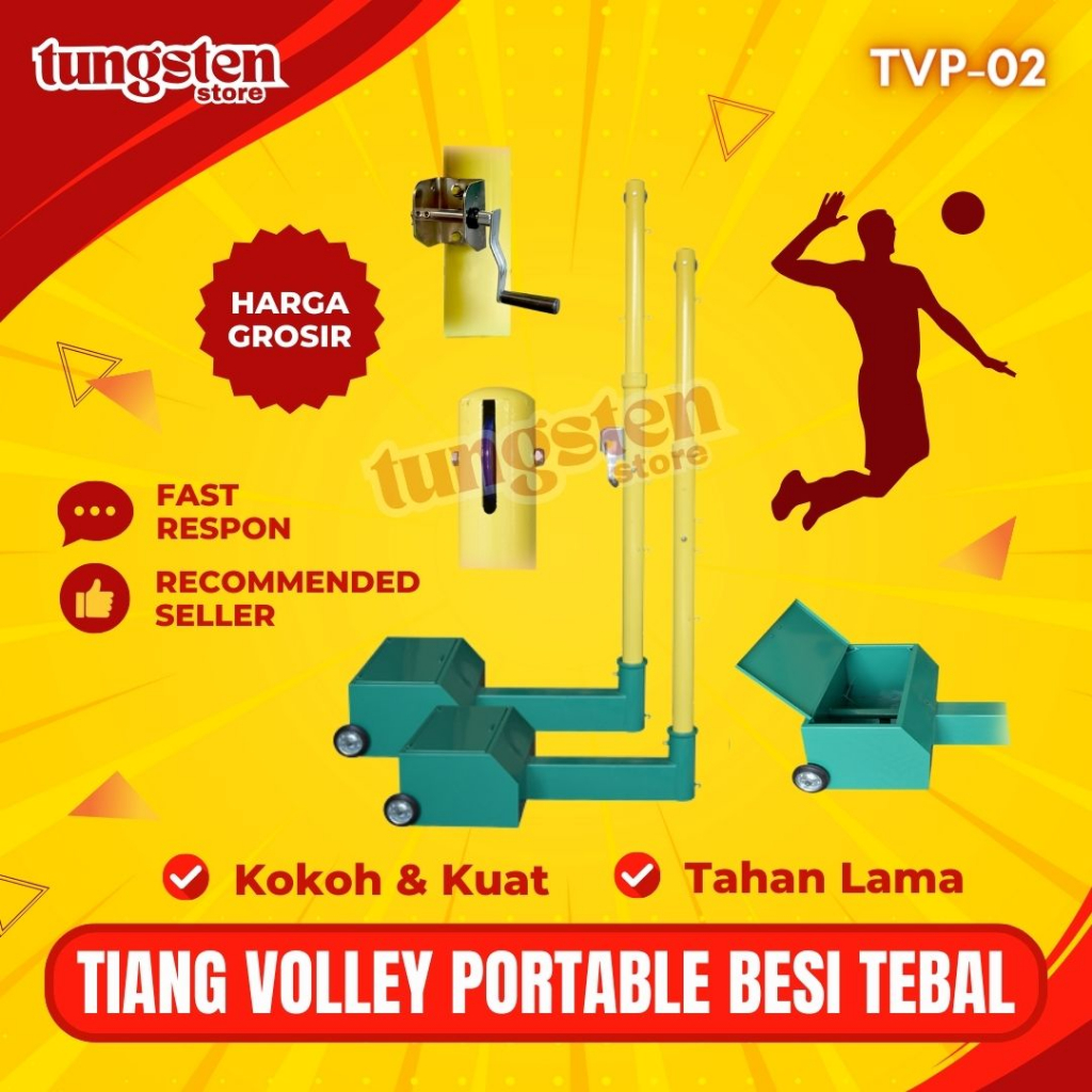 Jual Tiang Voli Portable TVP-02 Bisa untuk Sekolah dan Atlit | Shopee ...