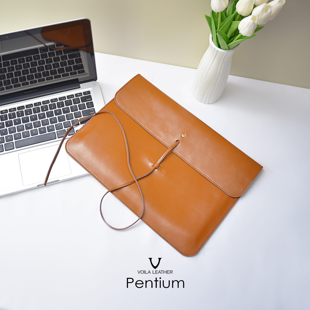 Jual VOILA LEATHER Casing Laptop Wanita/Pria Kulit Asli Genuine Leather ...