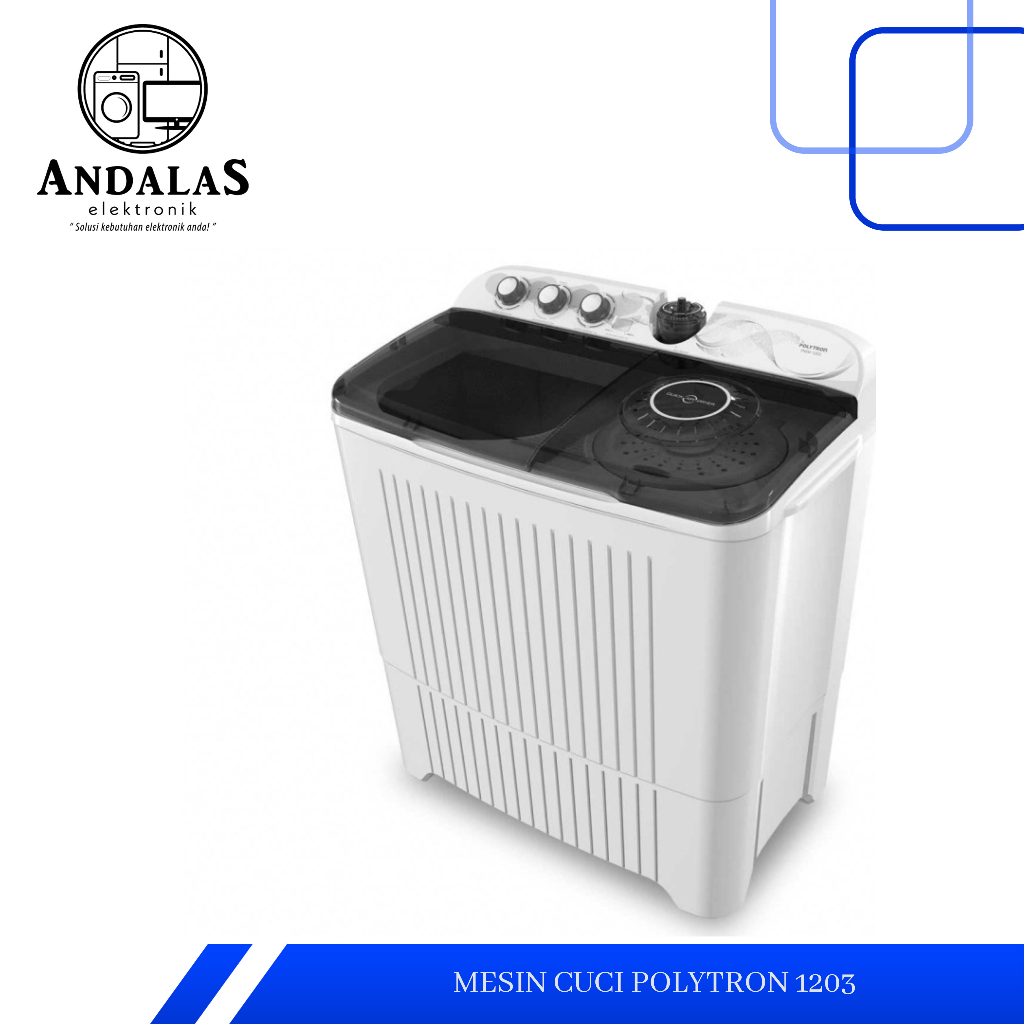 Jual MESIN CUCI POLYTRON 2 TABUNG 12KG PWM1203 / PWM 1203 GARANSI RESMI ...