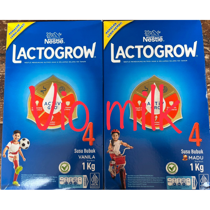 Jual Lactogrow 3+ Vanila dan madu 1kg kemasan terbaru exp juli 2026a ...