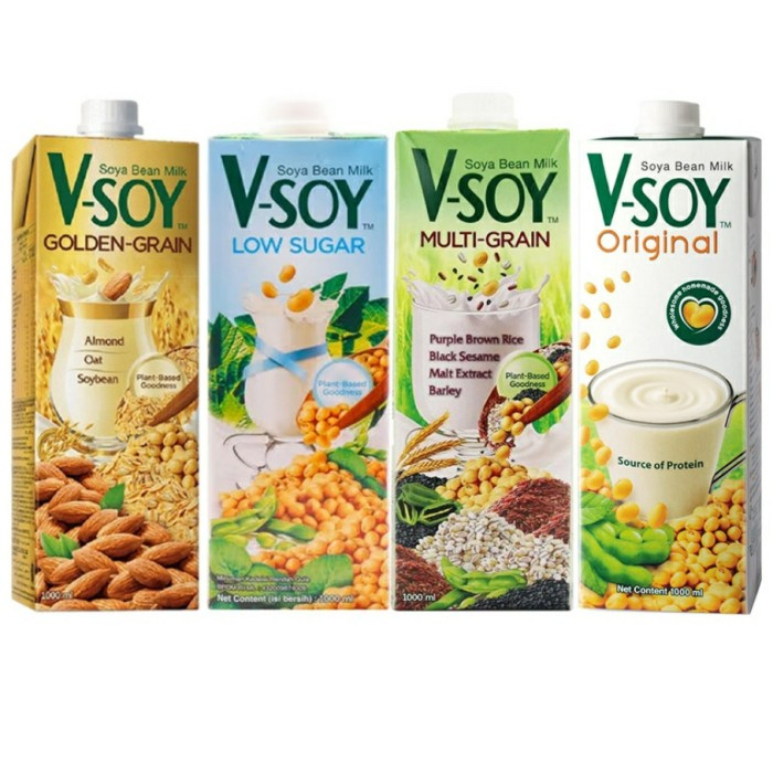 Jual V-Soy Susu Kedelai / Soy Milk UHT/ Susu Sehat Kedelai Non ...