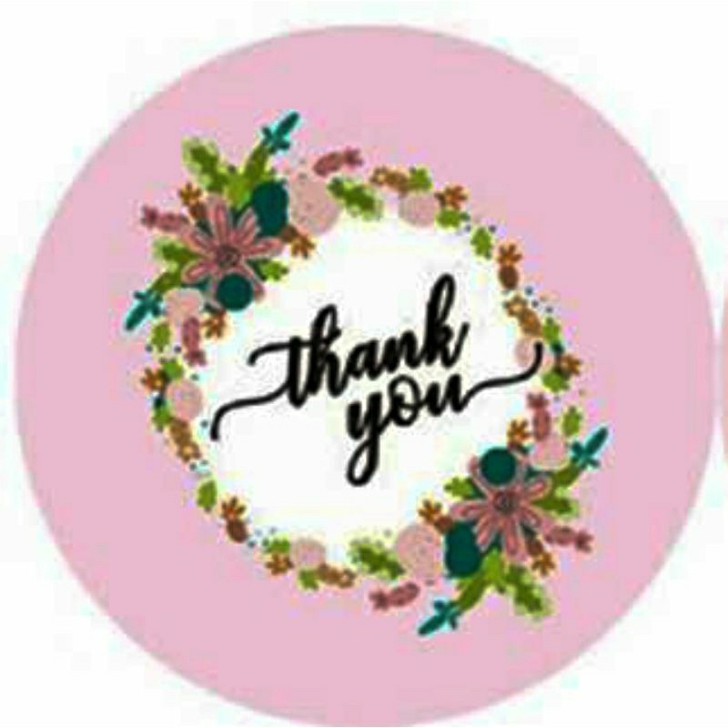 Jual (100 pcs) Sticker Thank You /stiker terima kasih part 2 | Shopee ...