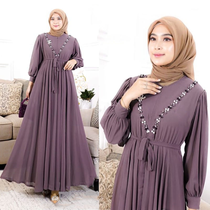Jual Gamis Kondangan Elegan Gamis Ansori Maxi Gamis Ceruty Babydoll ...
