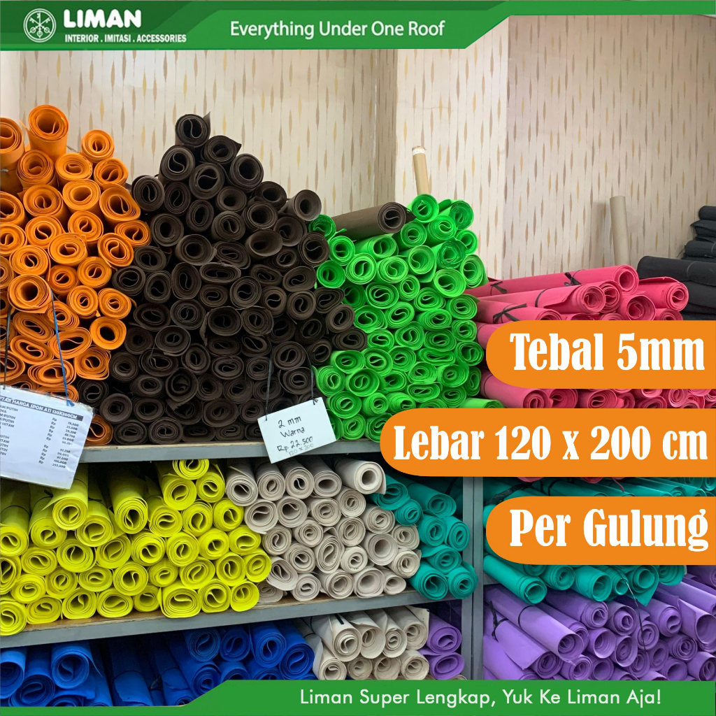 Jual Spon ati 5mm (120x200 cm) Busa Ati Spon Ati Sponge Eva Foam ...