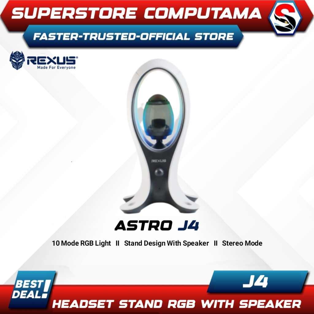 Jual Rexus Headset Stand Speaker Wireless RGB Astro J4 | Shopee Indonesia