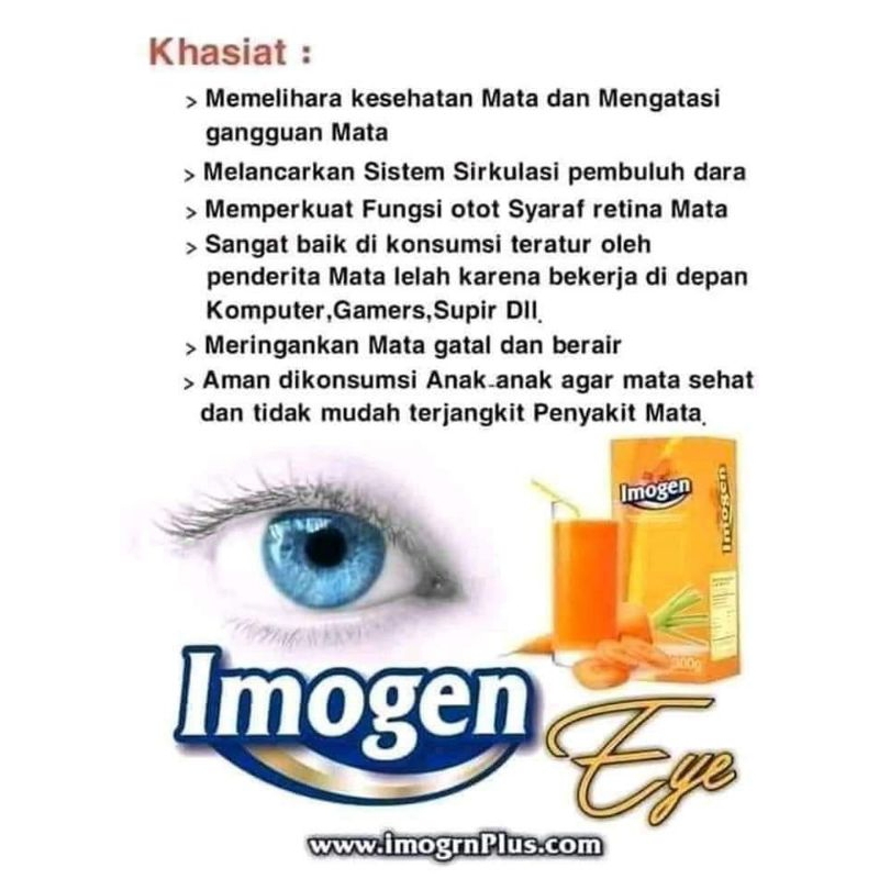 Jual imogen eye tomat wortel (30 saset) | Shopee Indonesia