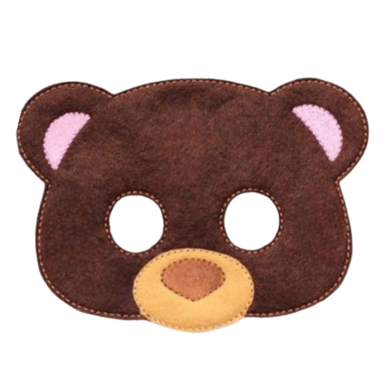 Jual Topeng Karakter Beruang Madu Bahan Kain Boneka Halus Lembut Topeng ...