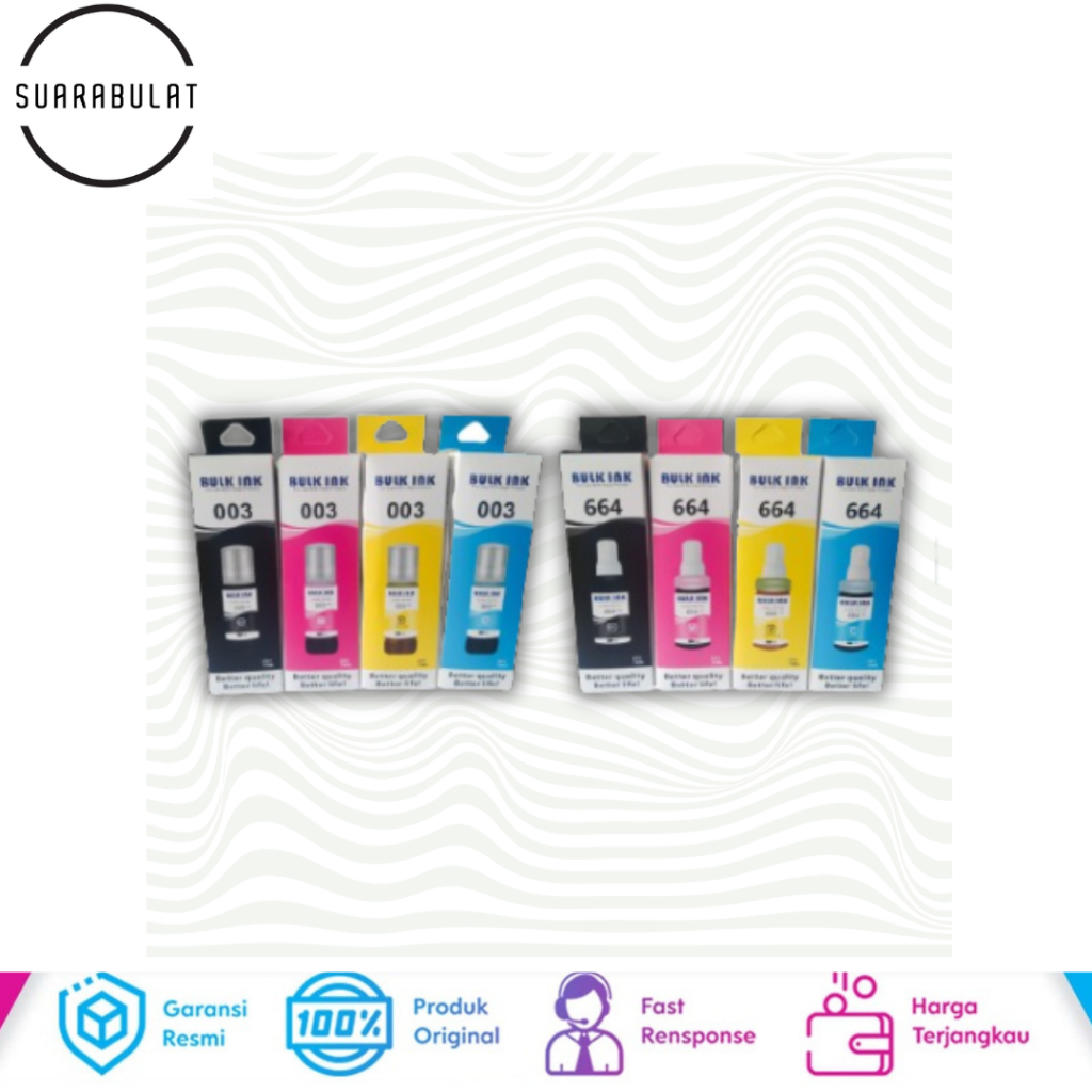 Jual Tinta Printer EPSON Merk Bulk Ink 664 / 003 Original | Shopee ...