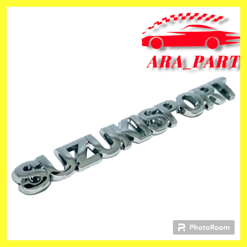 Jual EMBLEM LOGO TULISAN SUZUKI SPORT CHROME UKURAN 13.8CM ORIGINAL | Shopee Indonesia