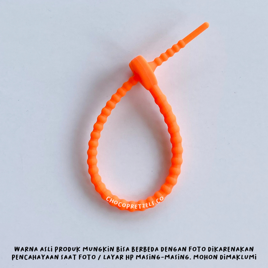 Jual [READY] Heart Shaped Silicone Cable Ties / Kabel Ties Warna Tali ...
