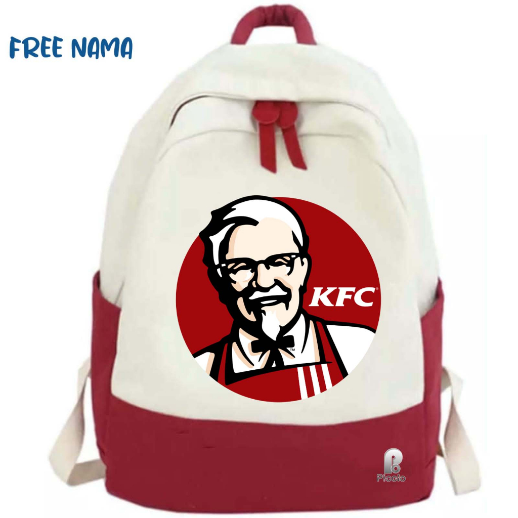 Jual TAS RANSEL BACKPACK ANAK SEKOLAH MOTIF KFC UNISEX (FREE NAMA ...