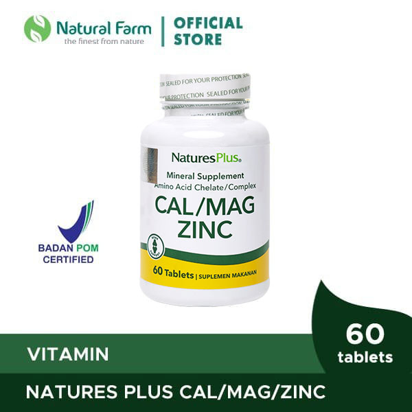 Jual Natures Plus Cal/Mag/Zinc - 60 Tablets | Shopee Indonesia