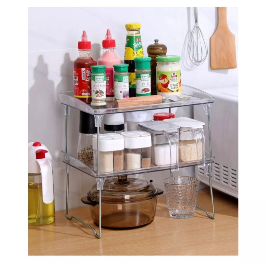 Jual rak transparan lipat rak penyimpanan akrilik Rak Penyimpanan ...