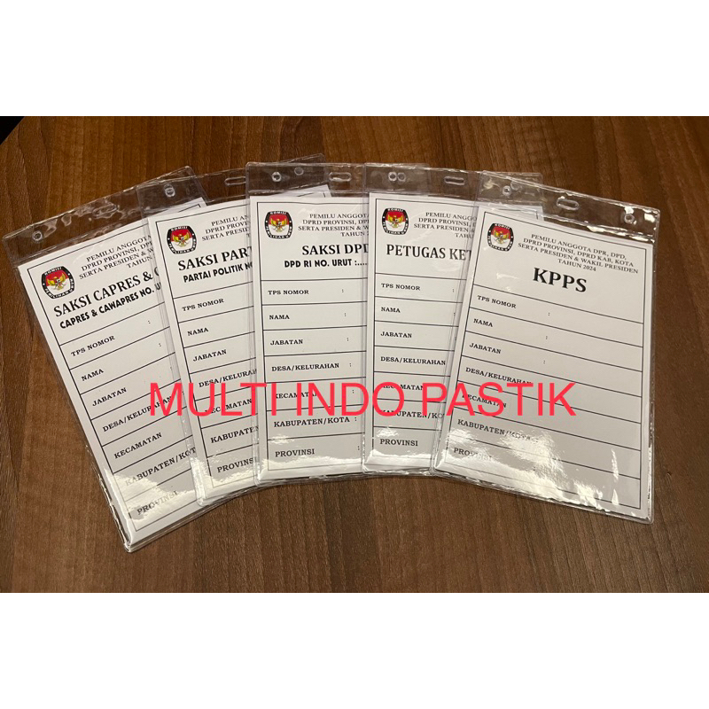 Jual Kantong panitia uk 11x17/plastik panitia/plastik nametag/kantong ...