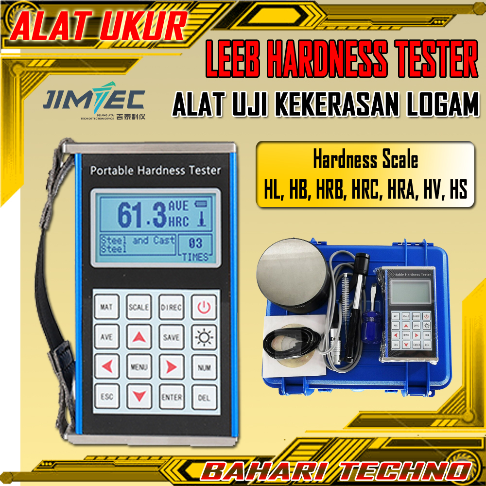 Jual ALAT UJI KEKERASAN BESI BAJA LOGAM PORTABLE TESTER LEEB HARDNESS ...