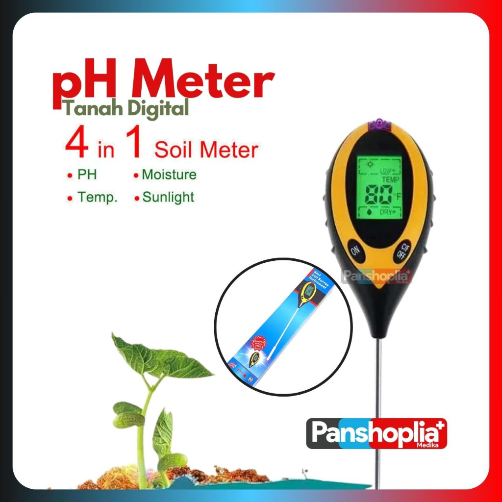 Jual Alat Ukur pH Meter Tanah / Soil Analyzer Tester | Shopee Indonesia