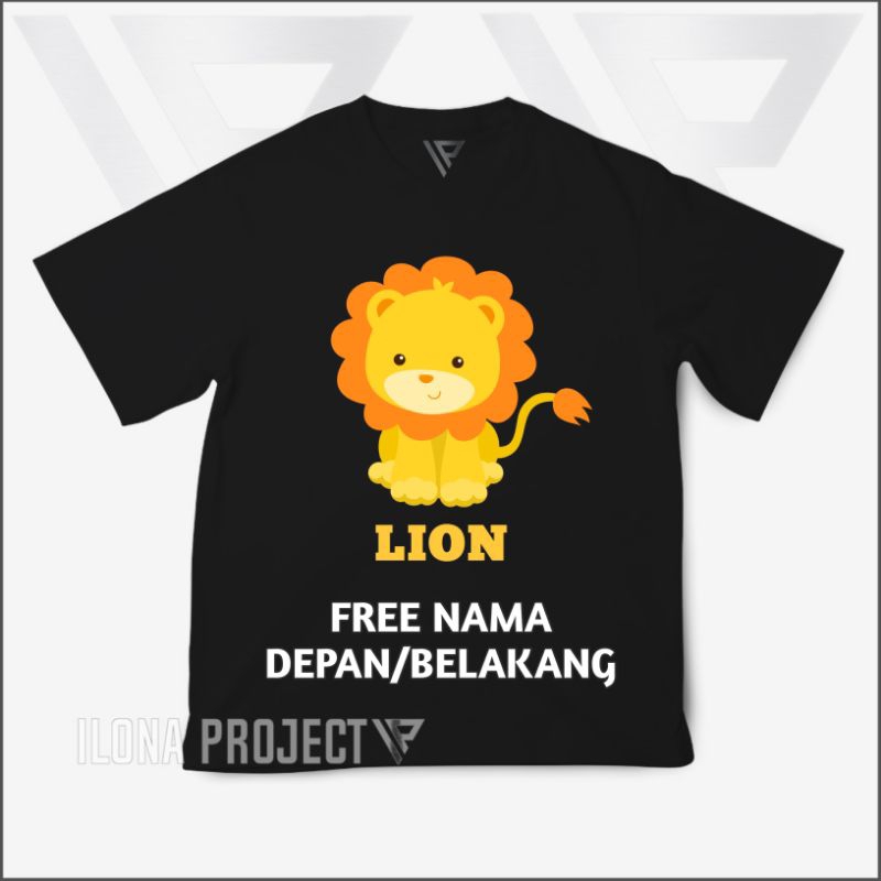 Jual Baju Kaos Anak Custom Gambar Singa Lion King Unisex Free Cetak ...