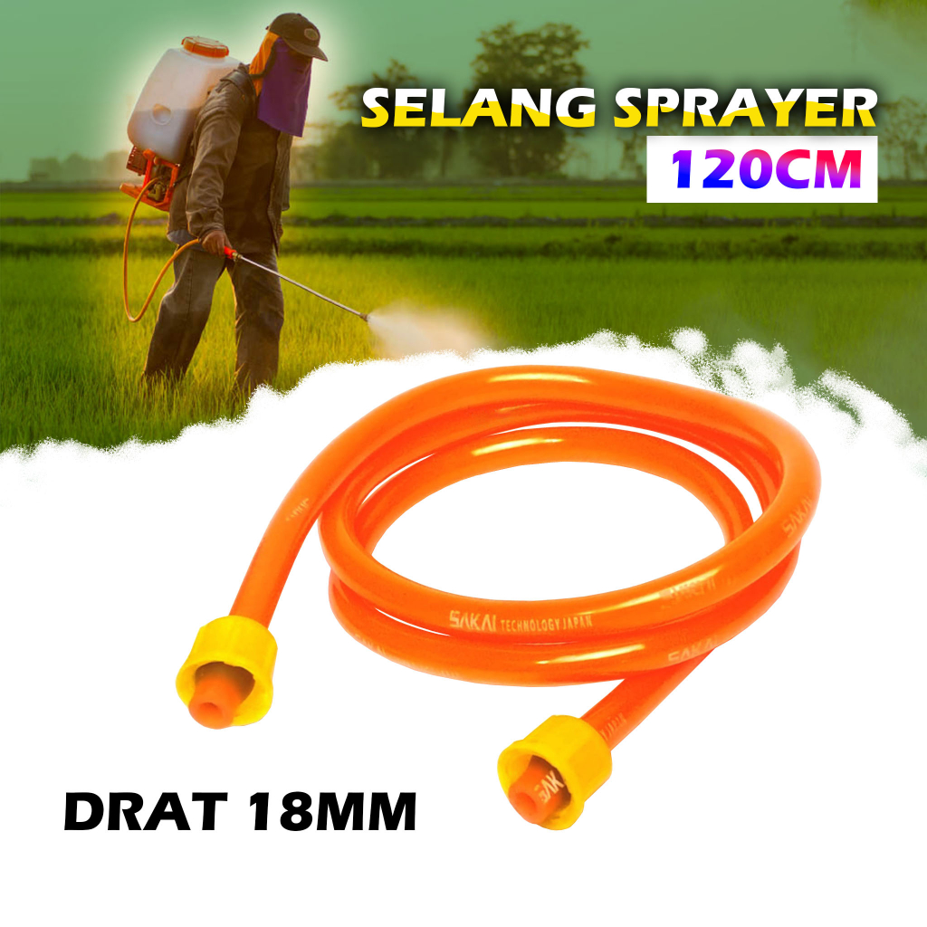 Jual Selang Semprotan Hama Tanki Gendong Manual Elektrik 120cm Drat ...