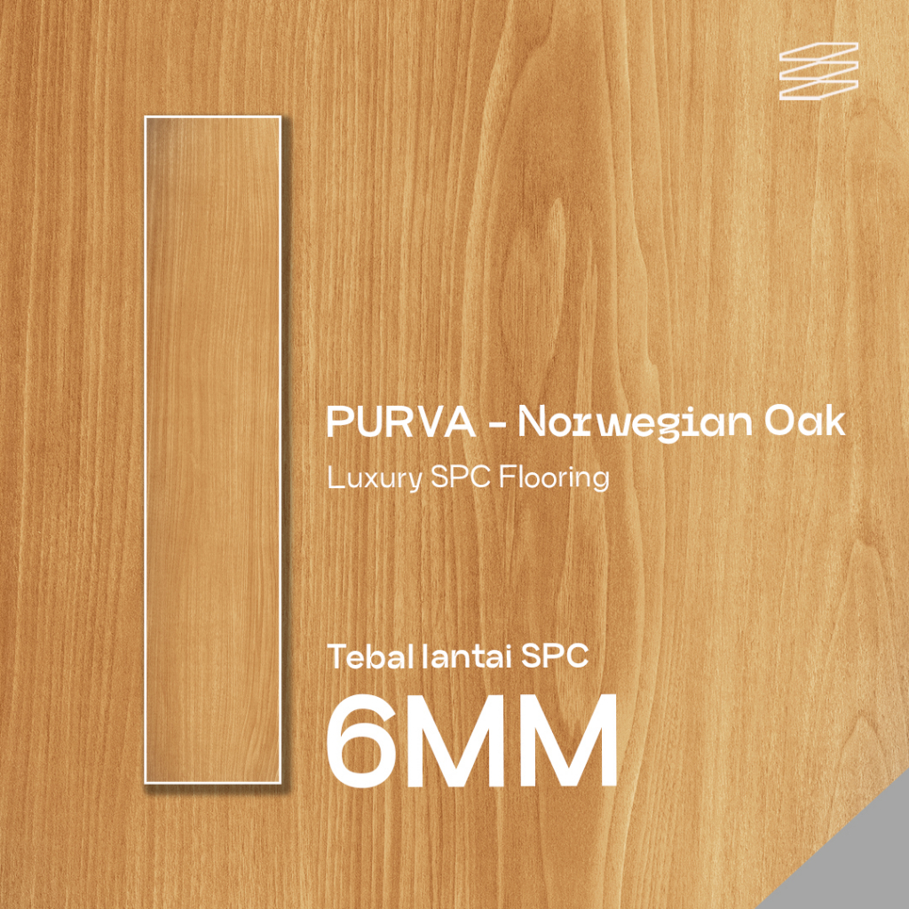 Jual Purva SPC 6 MM Arkwood Series - Norwegian Oak (Luxury SPC Flooring) | Shopee Indonesia