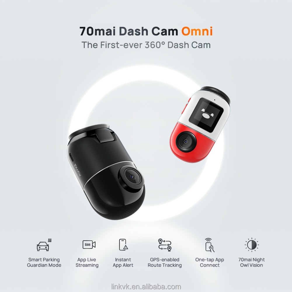 Jual CCTV Mobil 70mai Dash Cam Omni X200 60FPS GPS Full View Design Car ...
