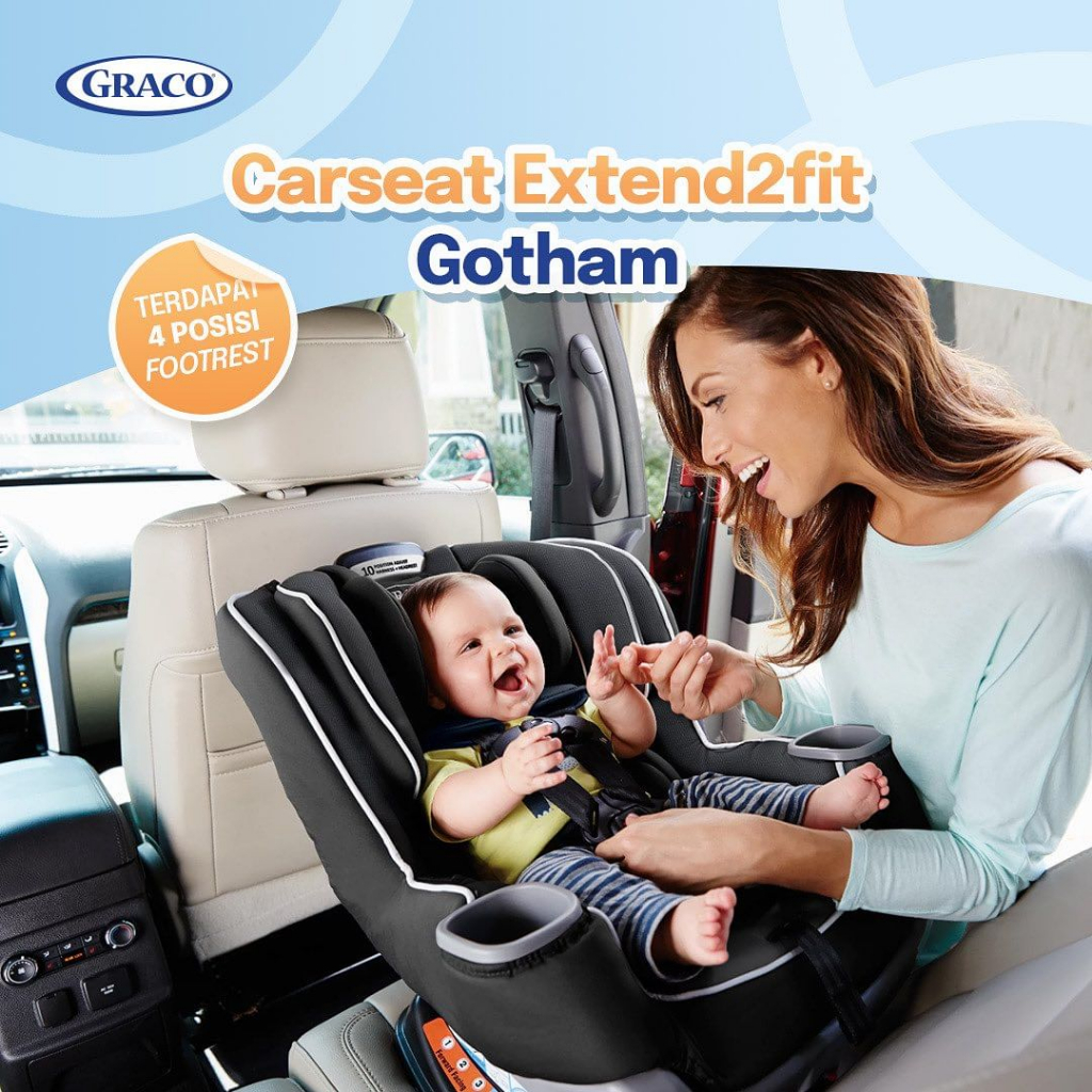 Jual Carseat Graco Extend2fit Convertible Isofix / Kursi Mobil Bayi ...