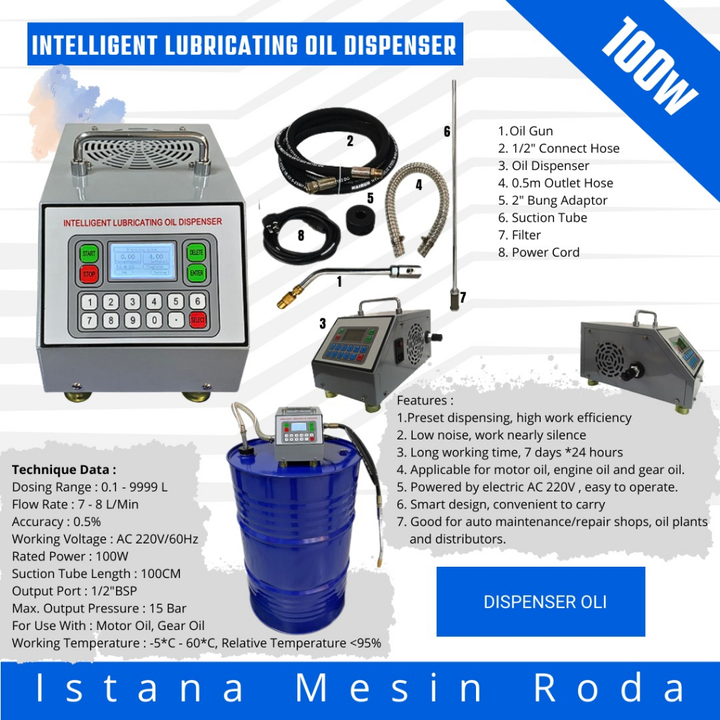 Jual AC 220V Intelligent Preset Lubricating Engine Motor Oil Dispenser ...