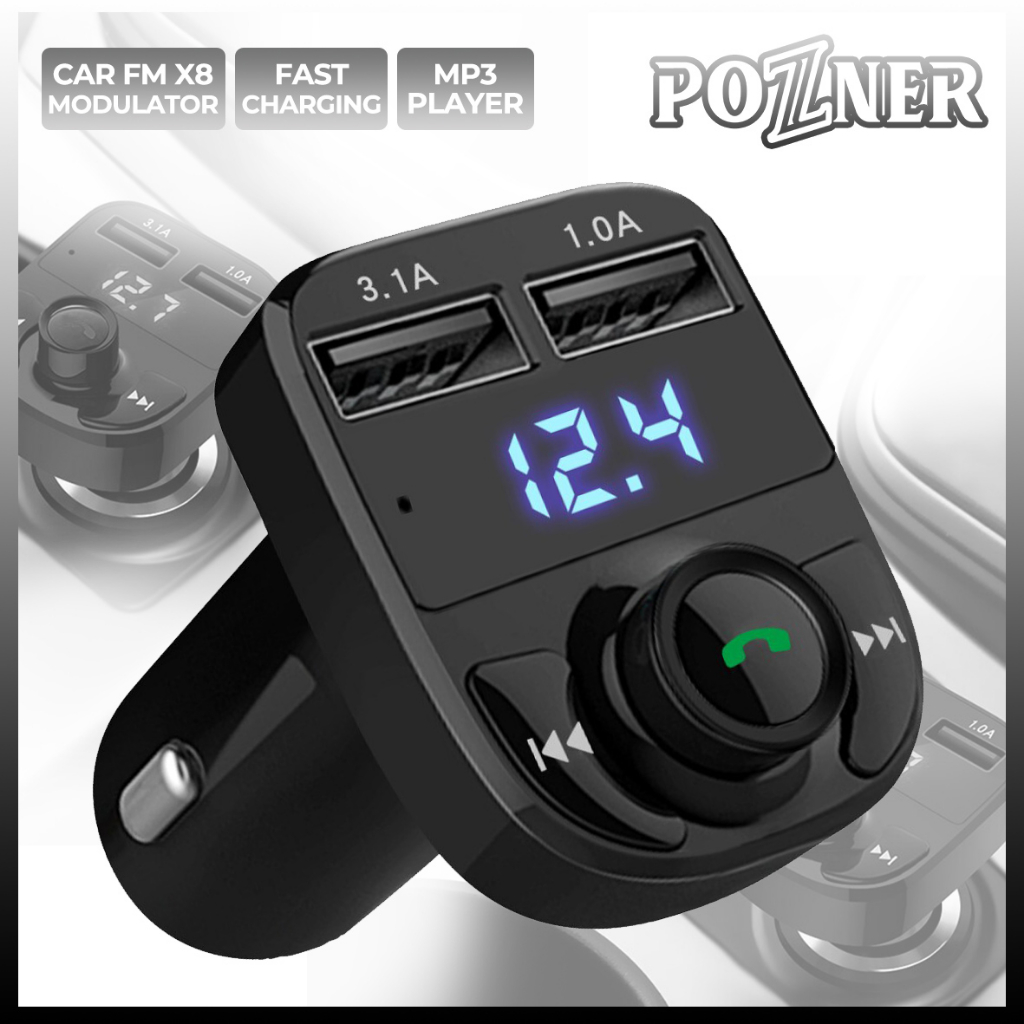 Jual Car FM Modulator Transmitter Bluetooth Port Cas Charge Mobil ...