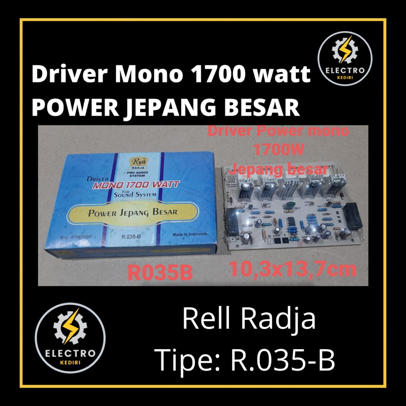 Jual kit Rell Power Jepang Besar 1700watt | Driver Mono 1700 watt power ...
