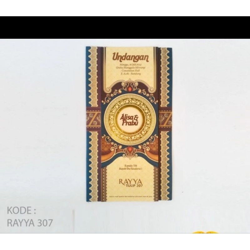 Jual RAYYA 307 TULIP Blangko Undangan Nikah Pernikahan Khitan | Shopee ...